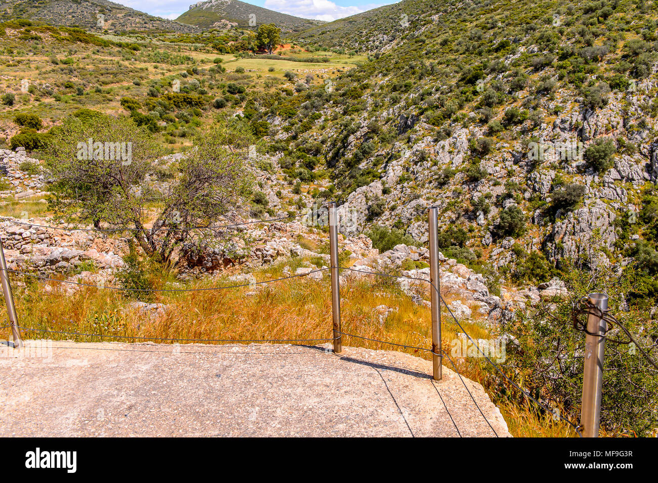 Ancient ruins of Mycenae, center of Greek civilization, Peloponnese ...