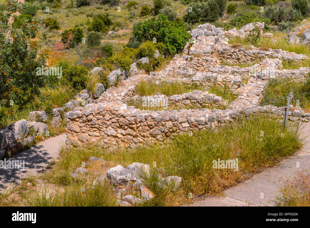Ancient ruins of Mycenae, center of Greek civilization, Peloponnese ...