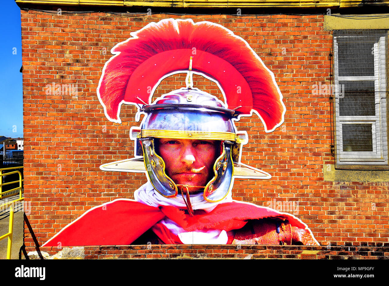 Hadrian's wall roman soldier hi-res stock photography and images - Alamy