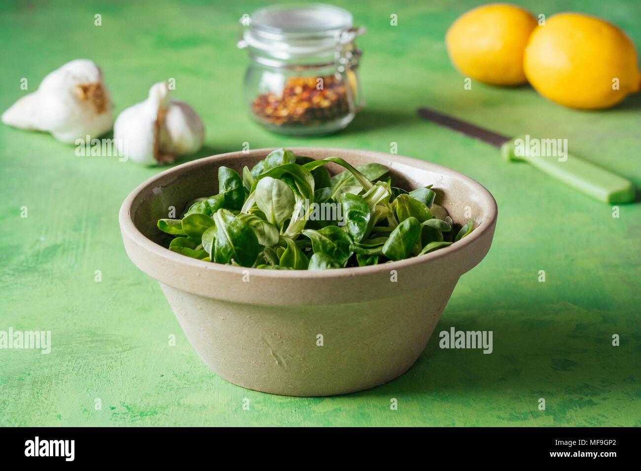 Mache salad hi-res stock photography and images - Alamy