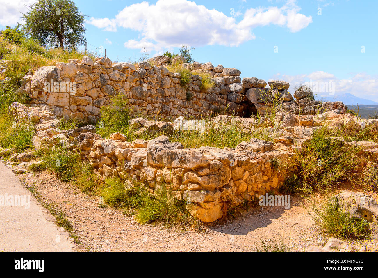 Ruins of Mycenae, center of Greek civilization, Peloponnese, Greece ...