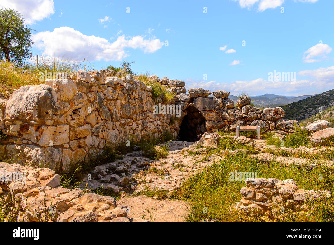Ruins of Mycenae, center of Greek civilization, Peloponnese, Greece ...