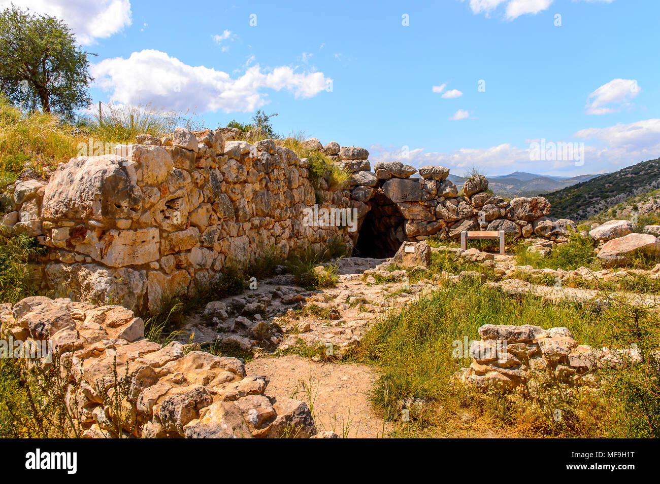 Ruins of Mycenae, center of Greek civilization, Peloponnese, Greece ...