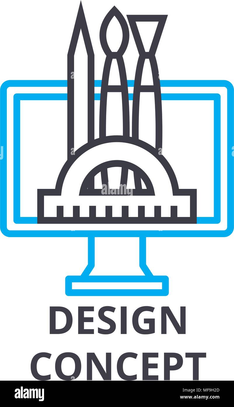design concept thin line icon, sign, symbol, illustation, linear concept, vector Stock Vector ...