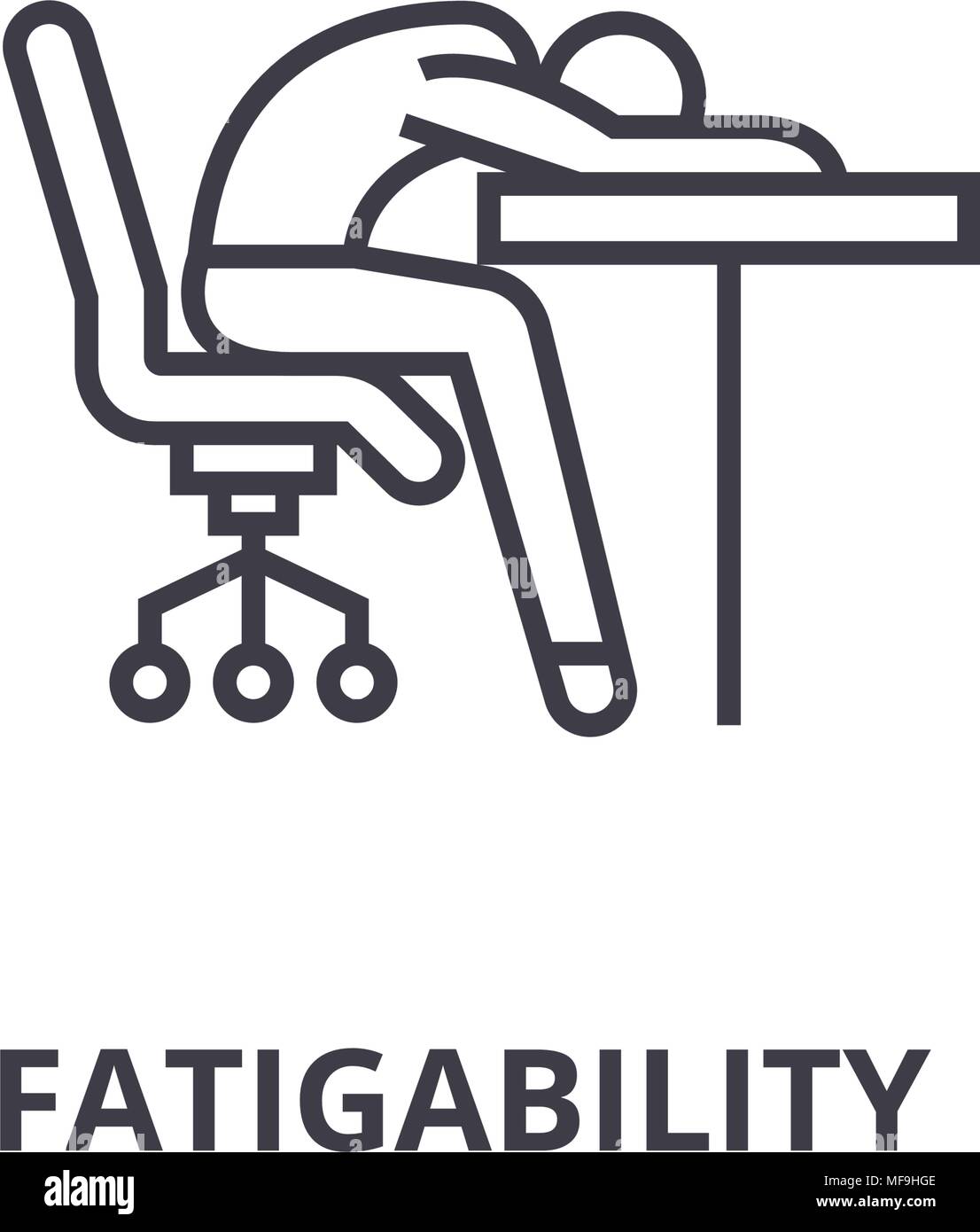 Fatigability Stock Vector Images - Alamy