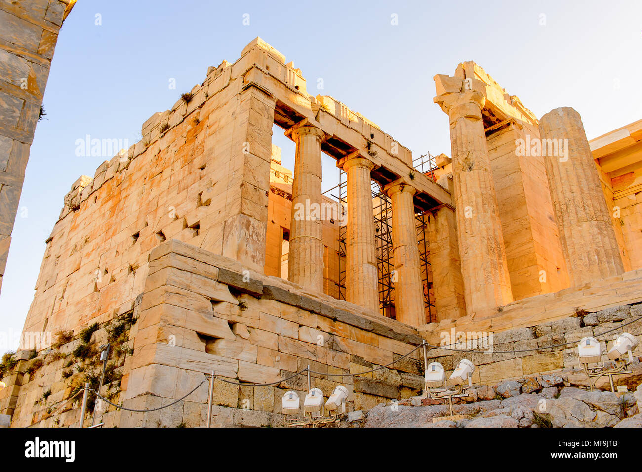 Propylaea, gateway to the Acropolis of Athens. UNESCO World Hetiage site Stock Photo - Alamy