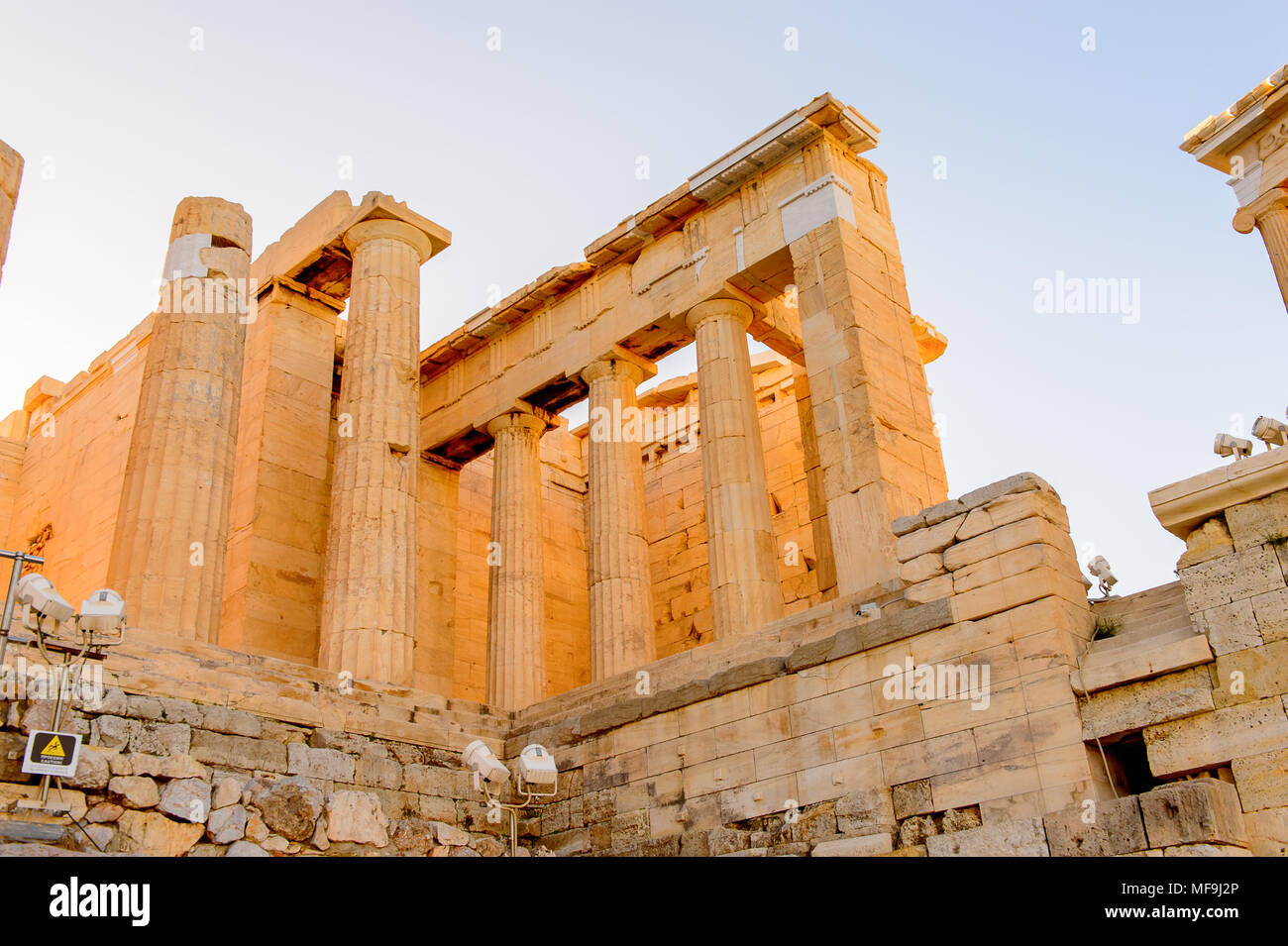 Propylaea, gateway to the Acropolis of Athens. UNESCO World Hetiage site Stock Photo - Alamy