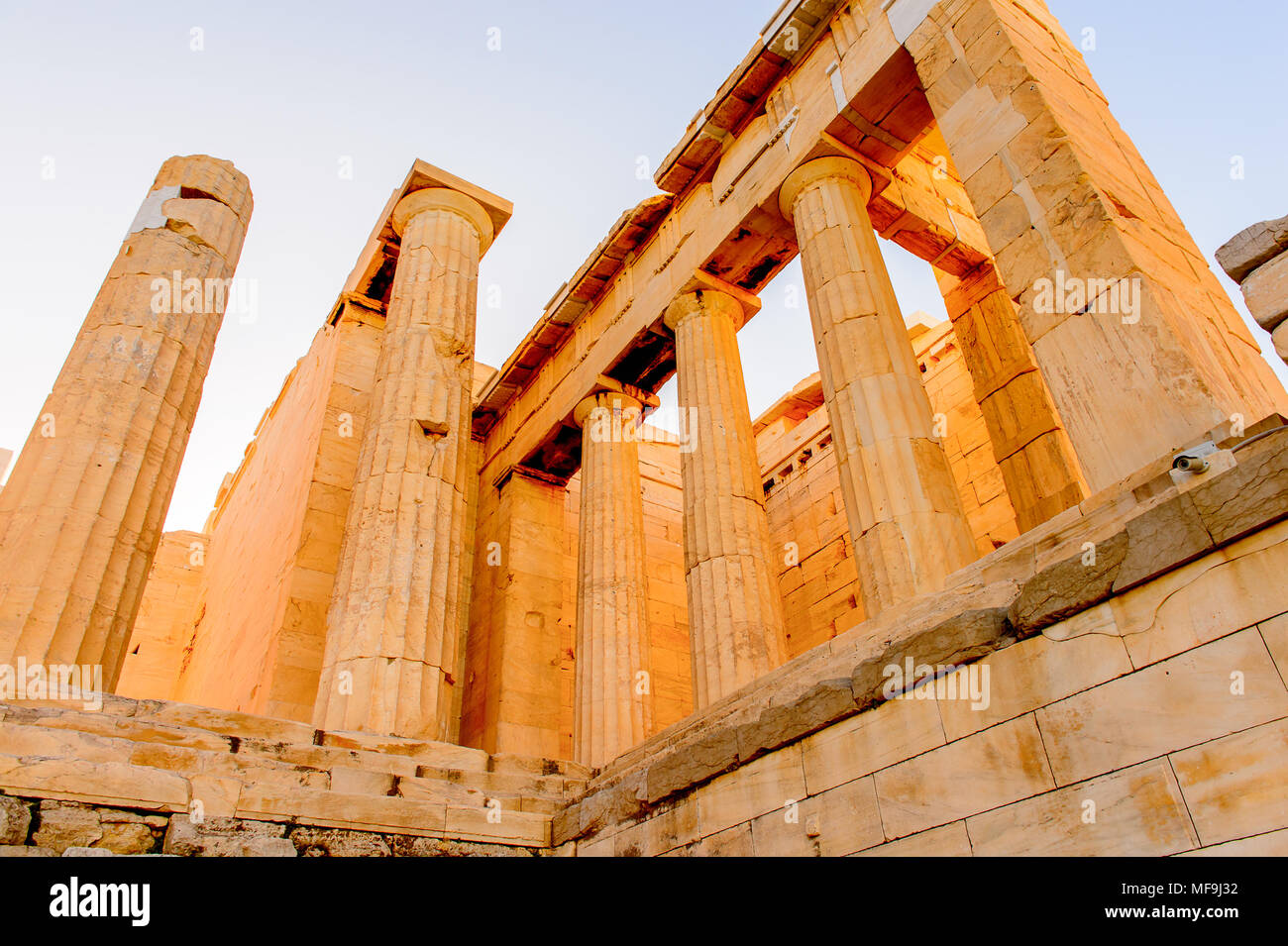 Propylaea, gateway to the Acropolis of Athens. UNESCO World Hetiage site Stock Photo - Alamy