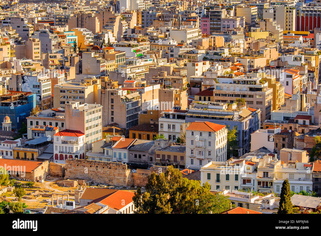 Aerial view of Athens, the capital of Greece Stock Photo - Alamy
