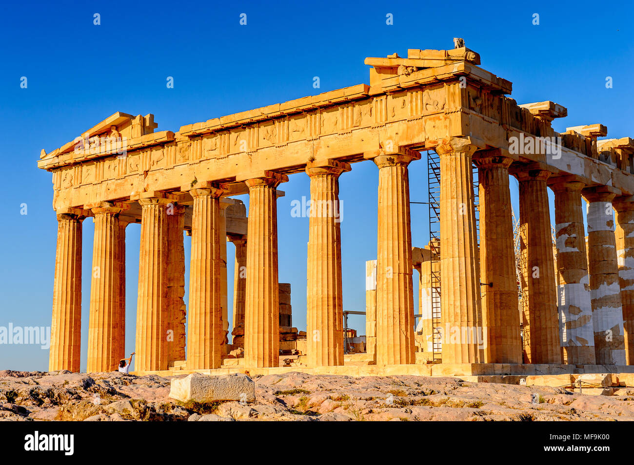 Parthenon, an ancient Greek temple dedicated to the goddess Athena ...