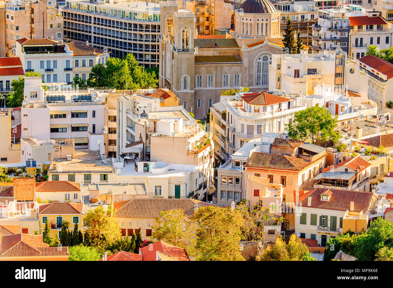 Aerial view of Athens, the capital of Greece Stock Photo - Alamy