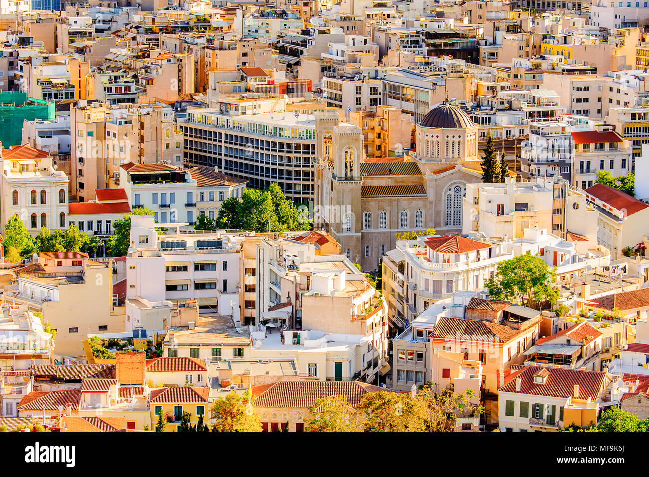 Aerial view of Athens, the capital of Greece Stock Photo - Alamy