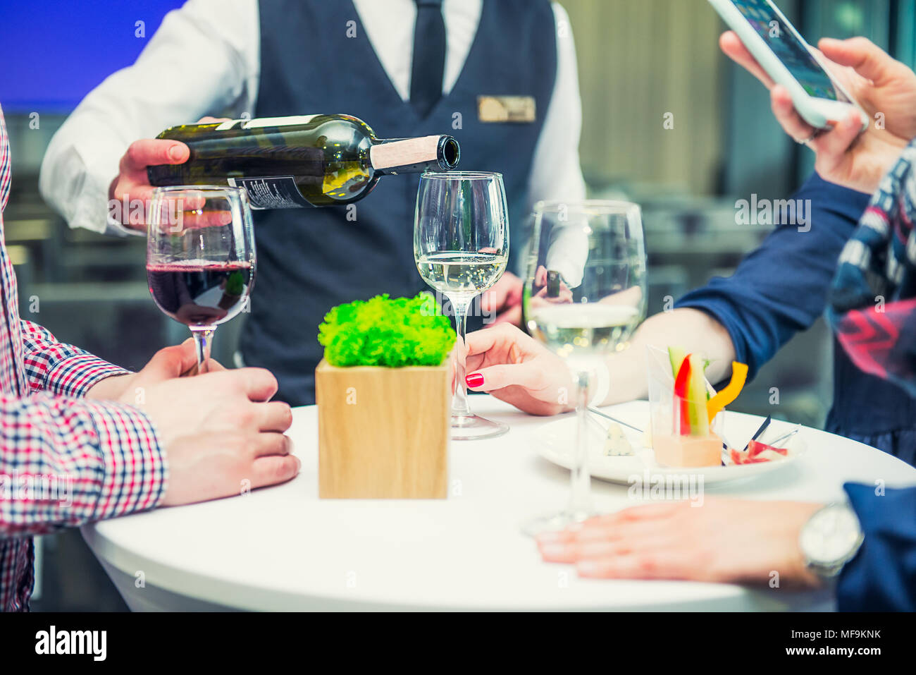 Wine service hi-res stock photography and images - Alamy