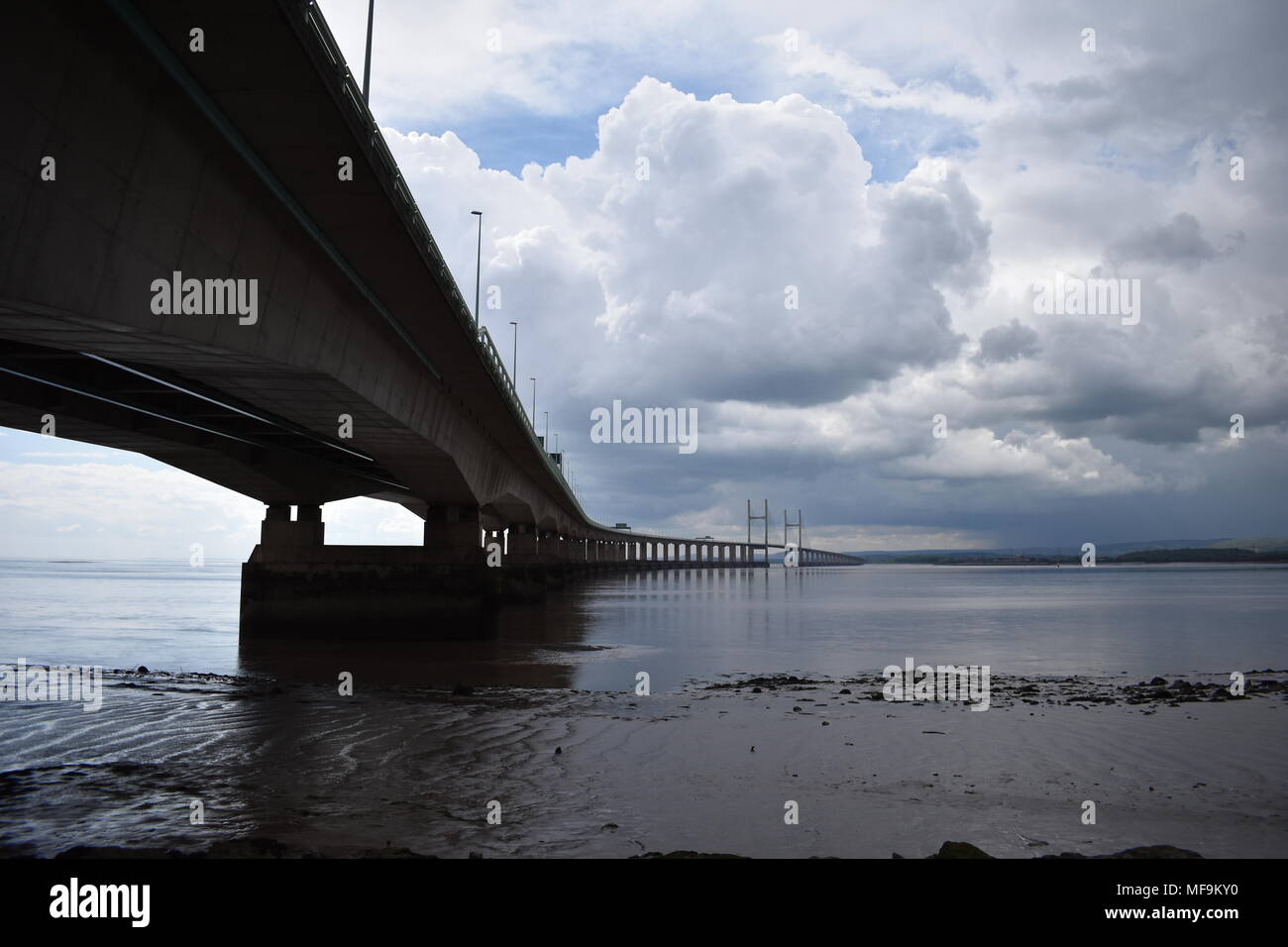 Second Severn Crossing at English end Stock Photo - Alamy