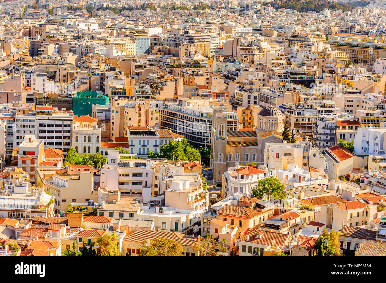 Aerial view of Athens, the capital of Greece Stock Photo - Alamy