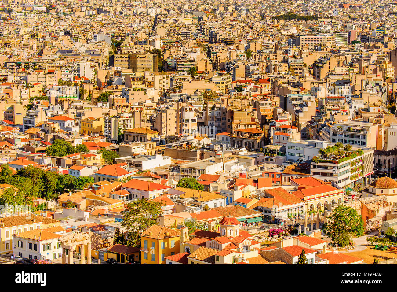 Aerial view of Athens, the capital of Greece Stock Photo - Alamy