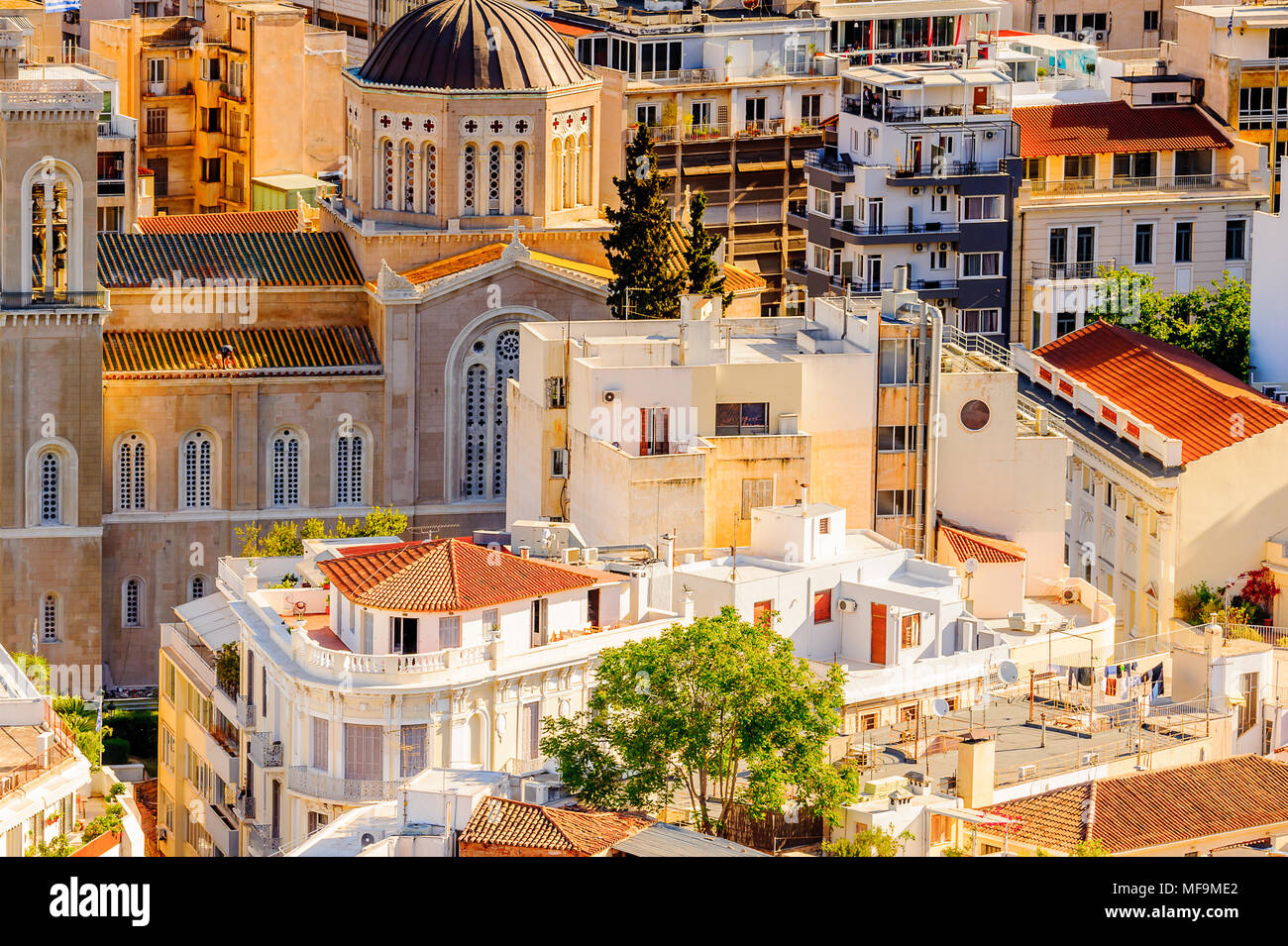 Aerial view of Athens, the capital of Greece Stock Photo - Alamy