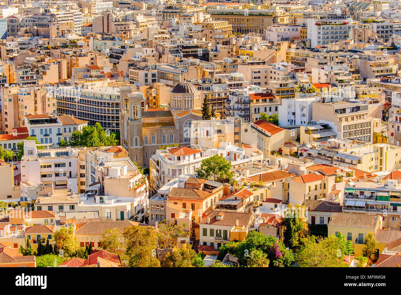 Aerial view of Athens, the capital of Greece Stock Photo - Alamy
