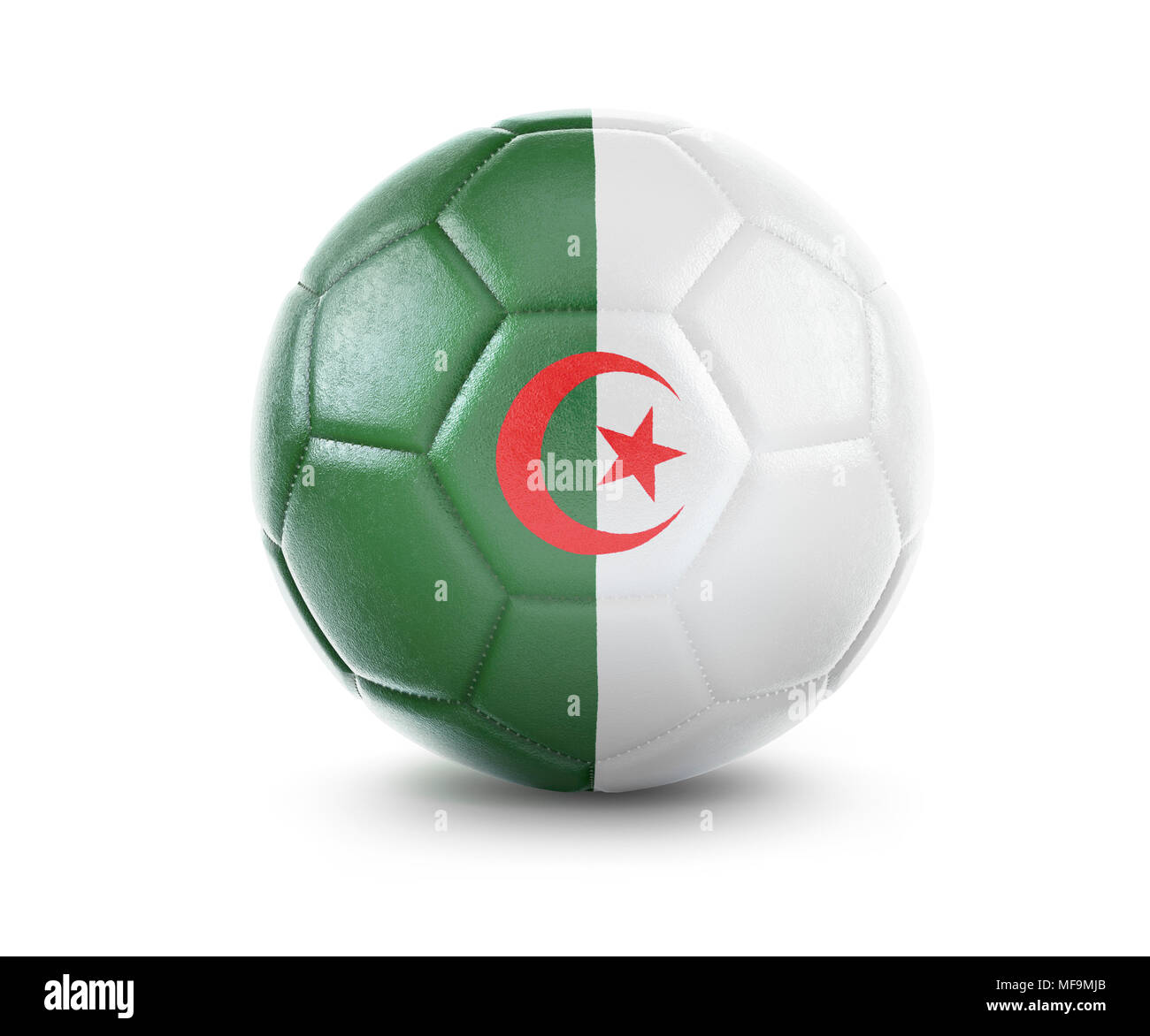 Soccer football ball algeria flag Cut Out Stock Images & Pictures - Alamy