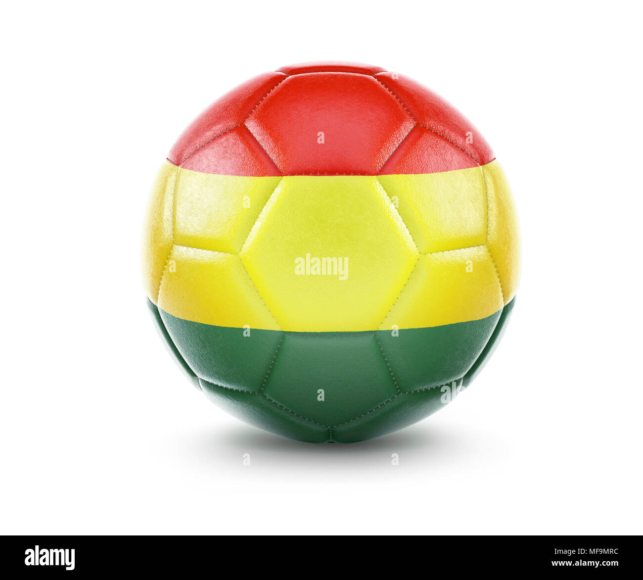 High qualitiy rendering of a soccer ball with the flag of Bolivia ...