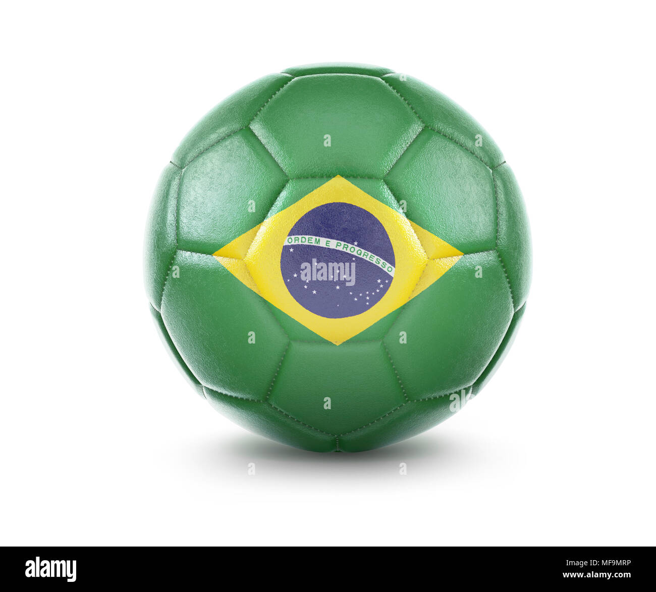 3d soccer ball with brazil flag hi-res stock photography and images - Alamy