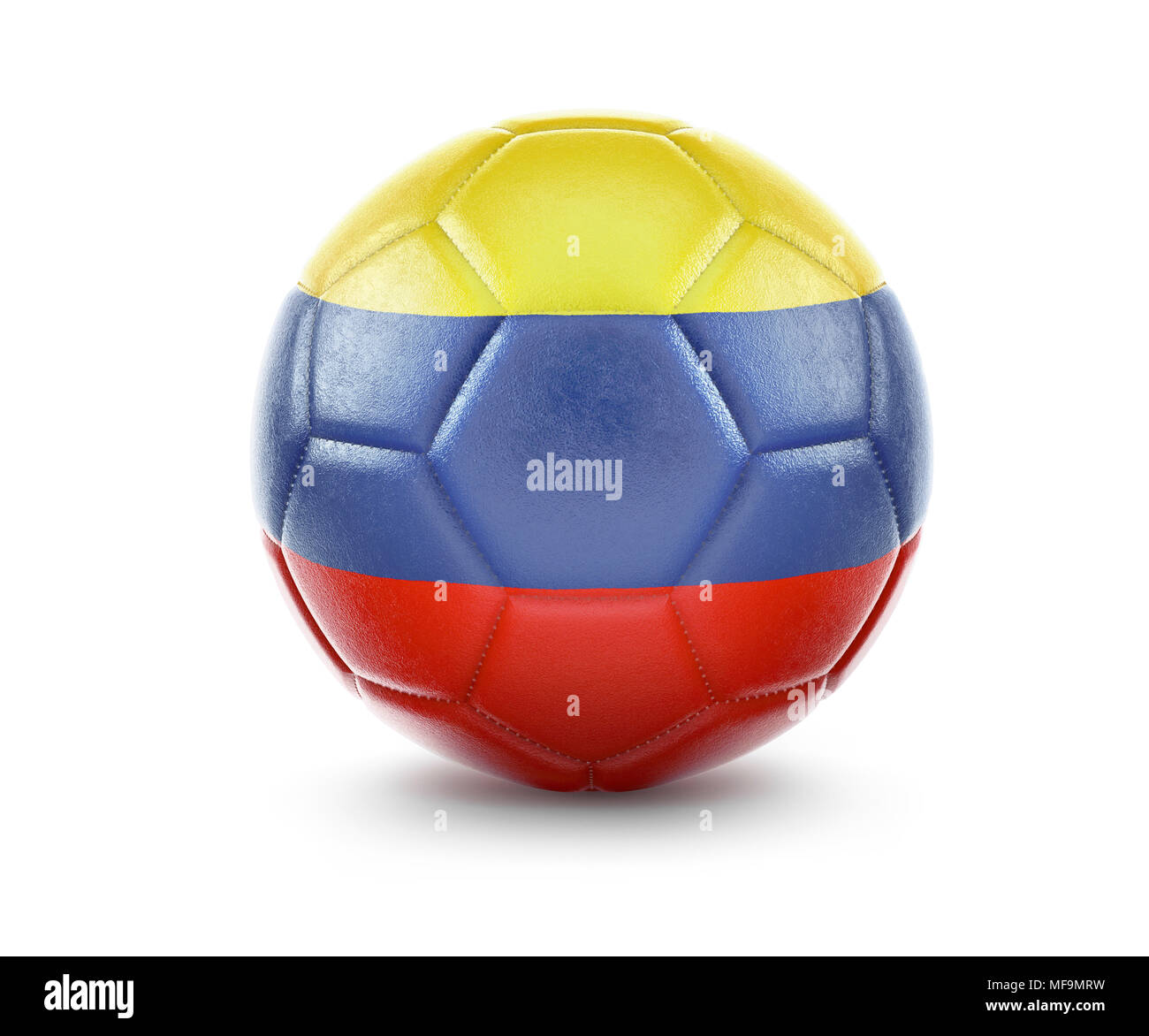 High qualitiy rendering of a soccer ball with the flag of Colombia ...