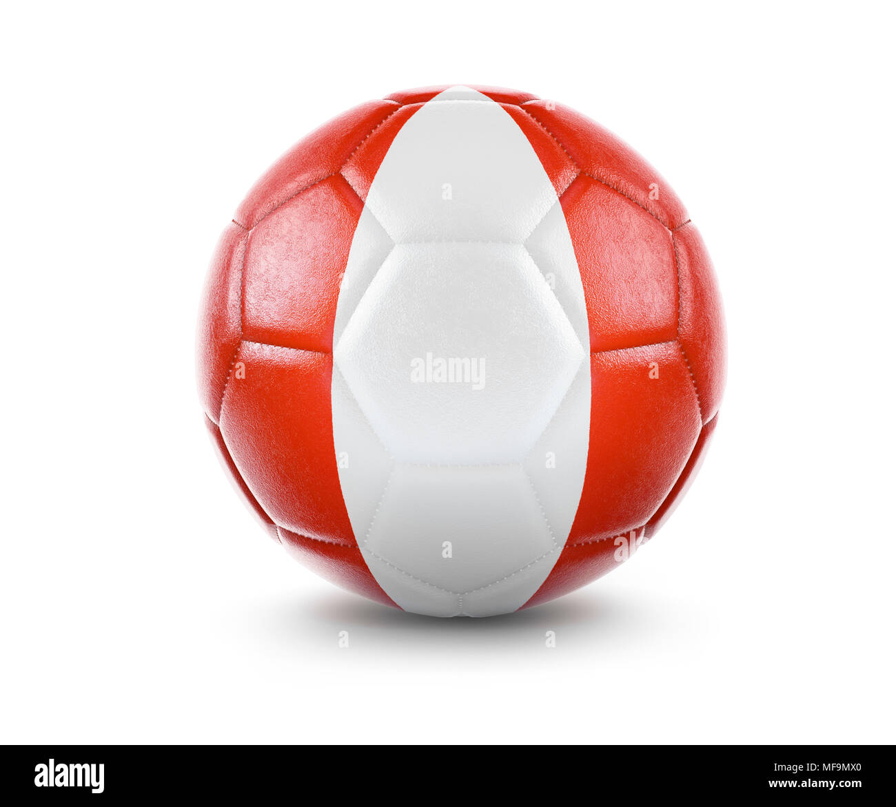 High qualitiy rendering of a soccer ball with the flag of Peru.(series ...