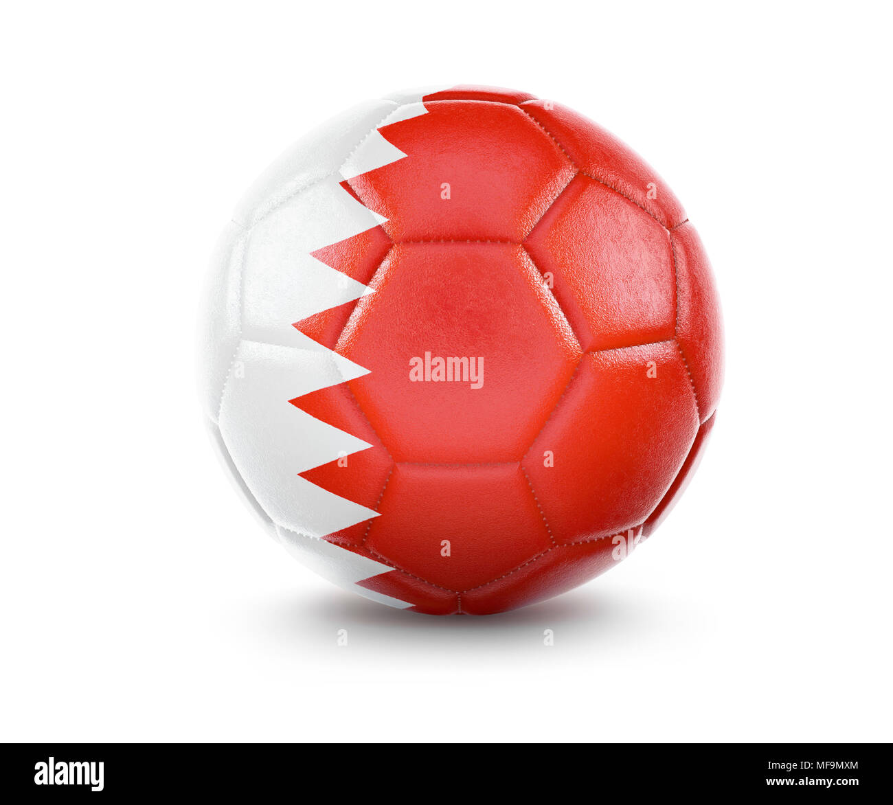 High qualitiy rendering of a soccer ball with the flag of Bahrain ...