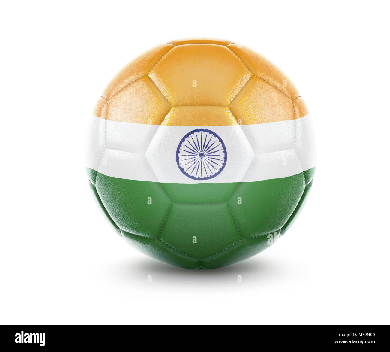High qualitiy rendering of a soccer ball with the flag of India.(series ...