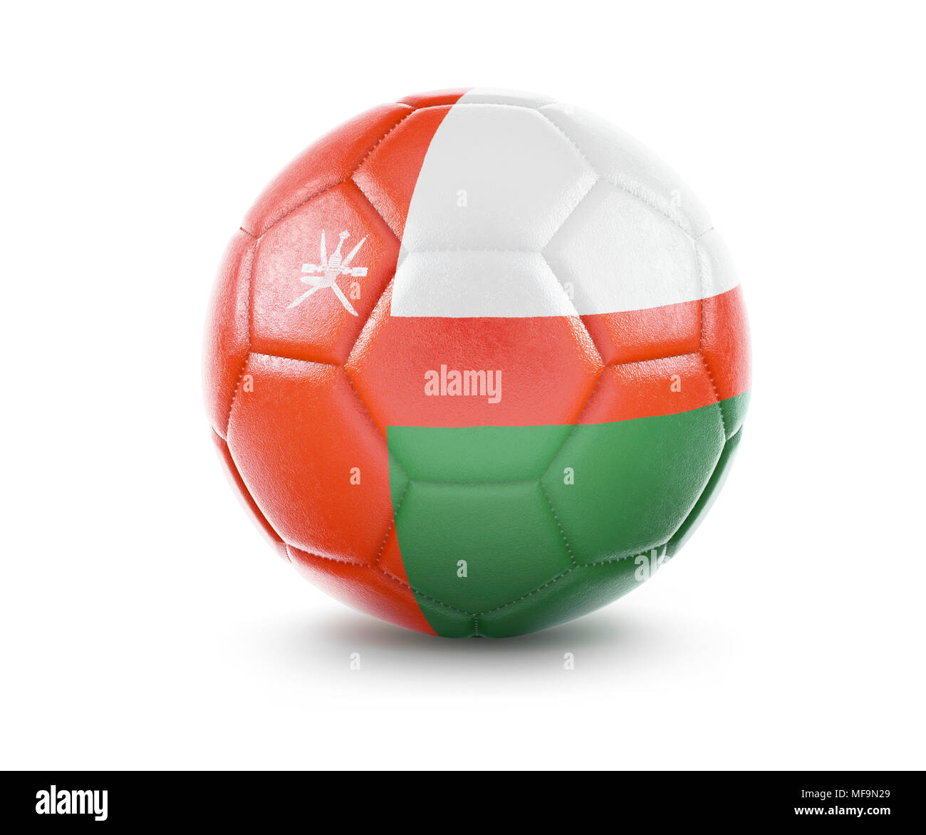 High qualitiy rendering of a soccer ball with the flag of Oman.(series ...
