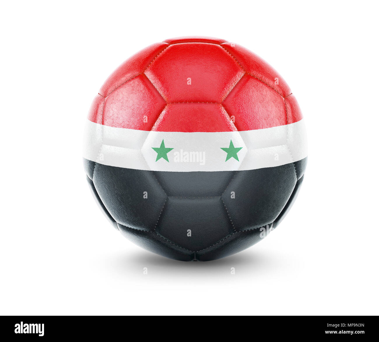 High qualitiy rendering of a soccer ball with the flag of Syria.(series ...