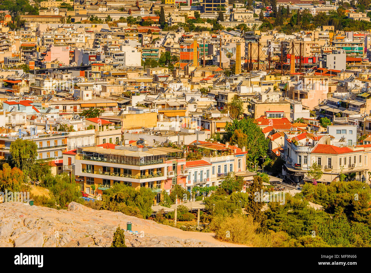 Aerial view of Athens, the capital of Greece Stock Photo - Alamy
