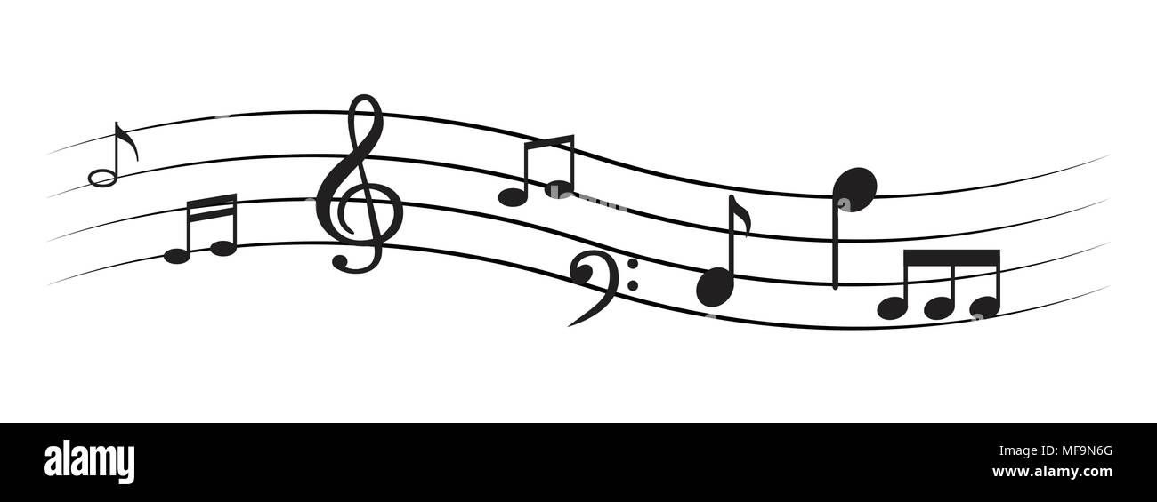 Music note background Stock Vector Image & Art - Alamy