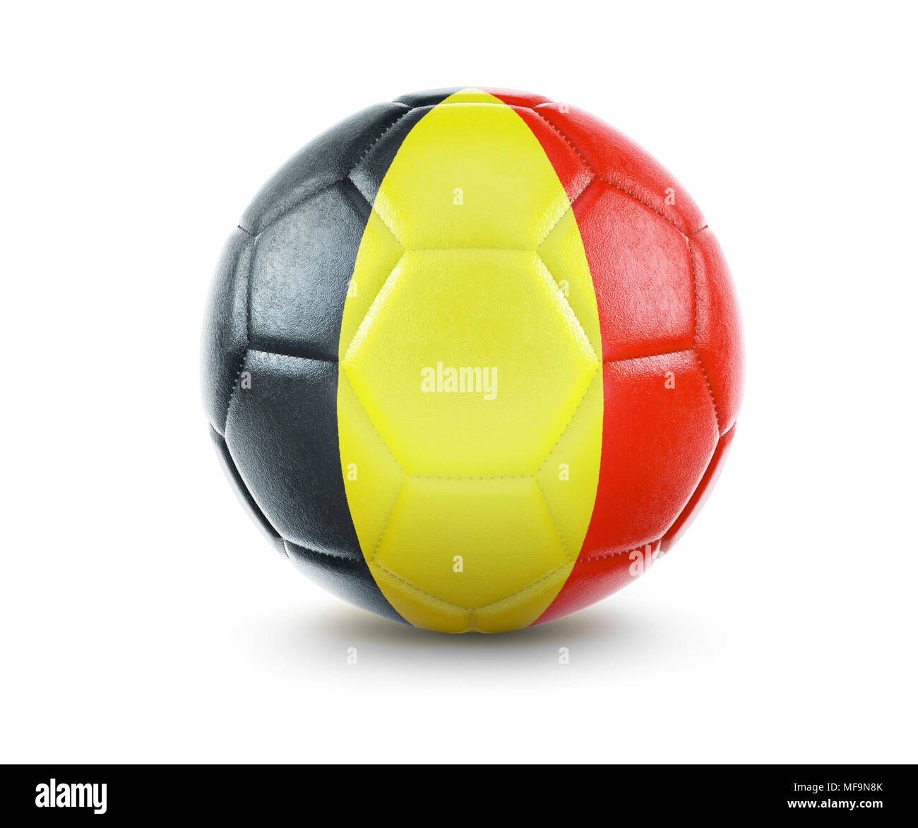 High qualitiy rendering of a soccer ball with the flag of Belgium ...