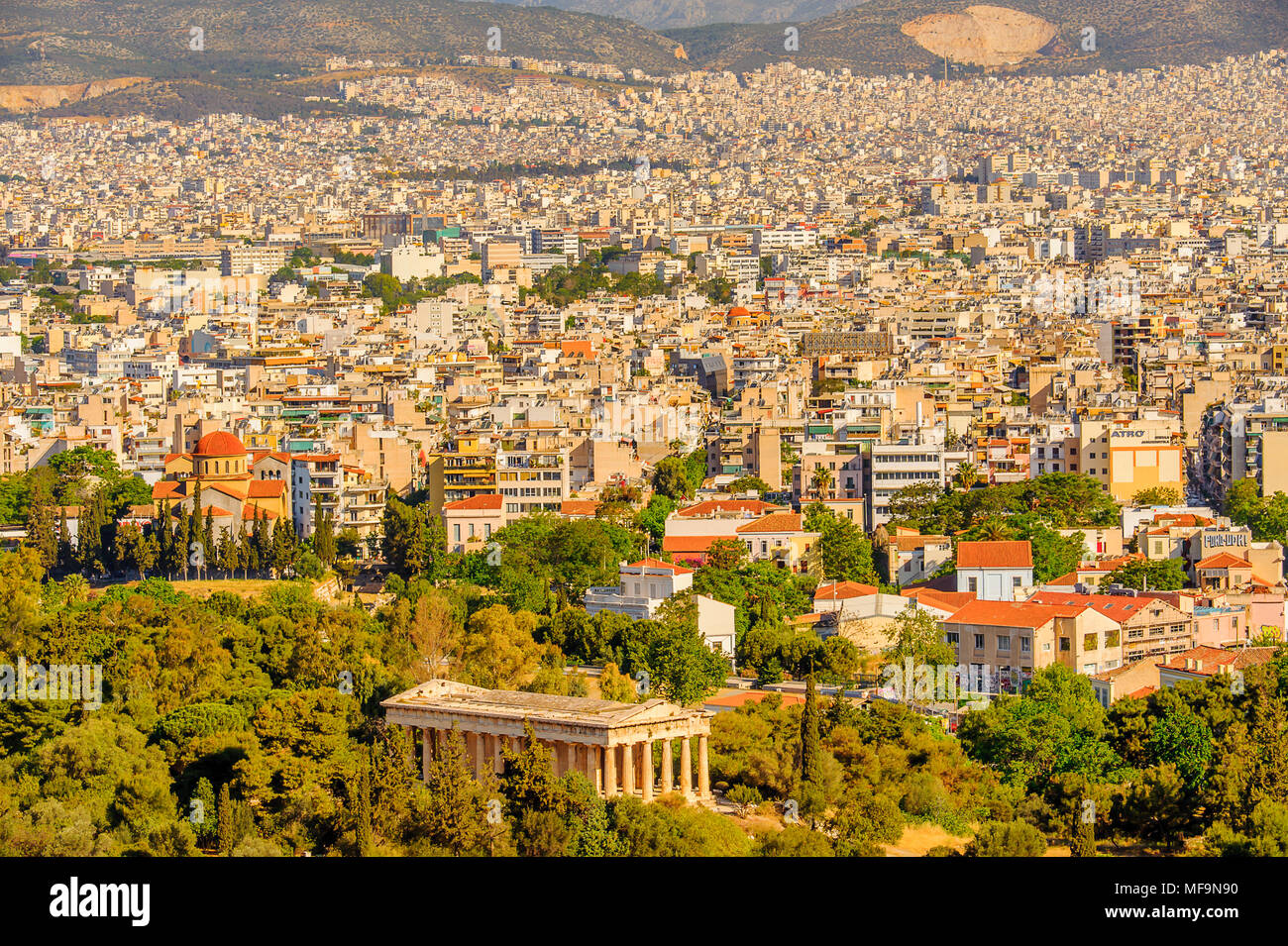 Aerial view of Athens, the capital of Greece Stock Photo - Alamy