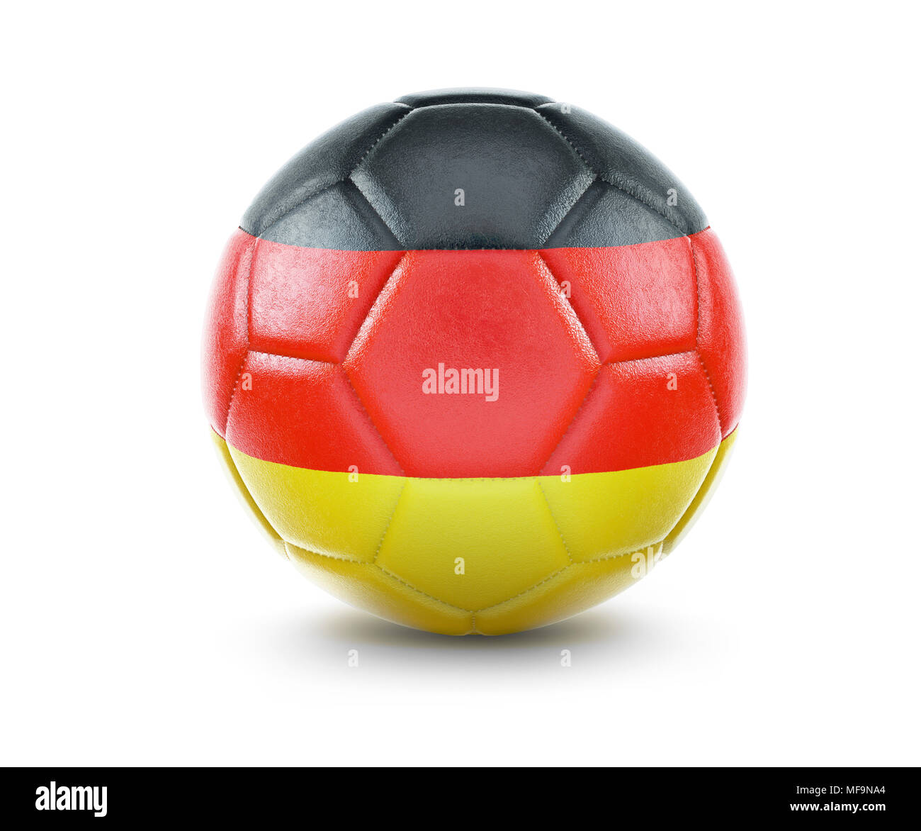 High qualitiy rendering of a soccer ball with the flag of Germany ...