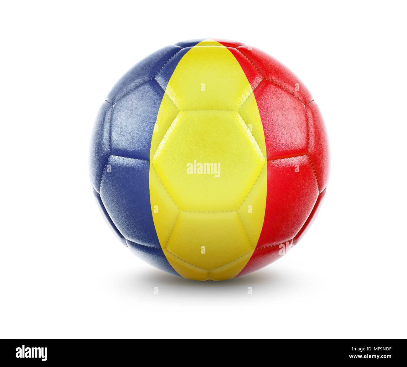 Soccer ball with the flag of romania hi-res stock photography and ...