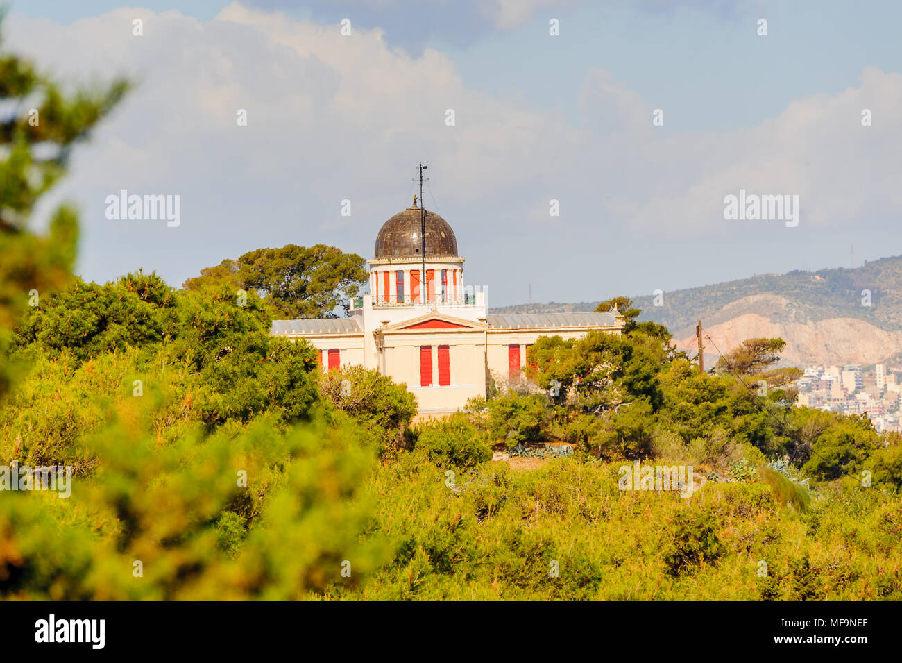 Church, view from the Acropolis of Athens. UNESCO World Hetiage site ...