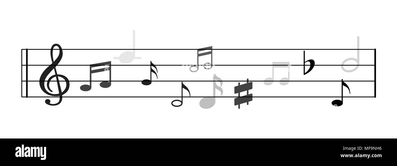 Music note background Stock Vector Image & Art - Alamy