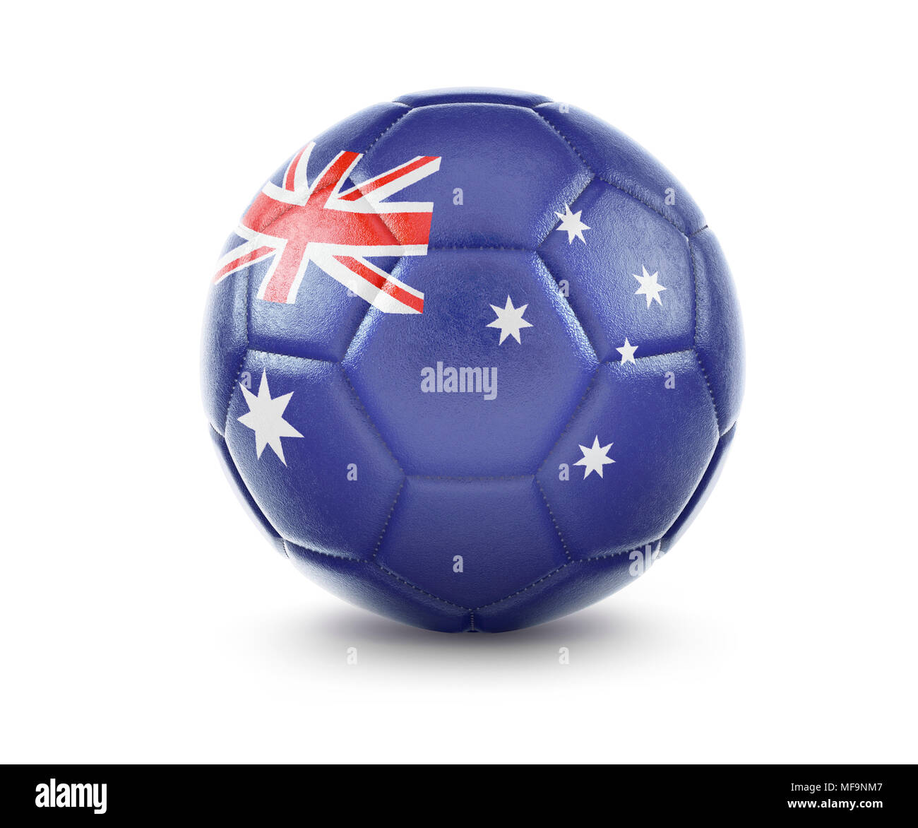 High qualitiy rendering of a soccer ball with the flag of Australia ...