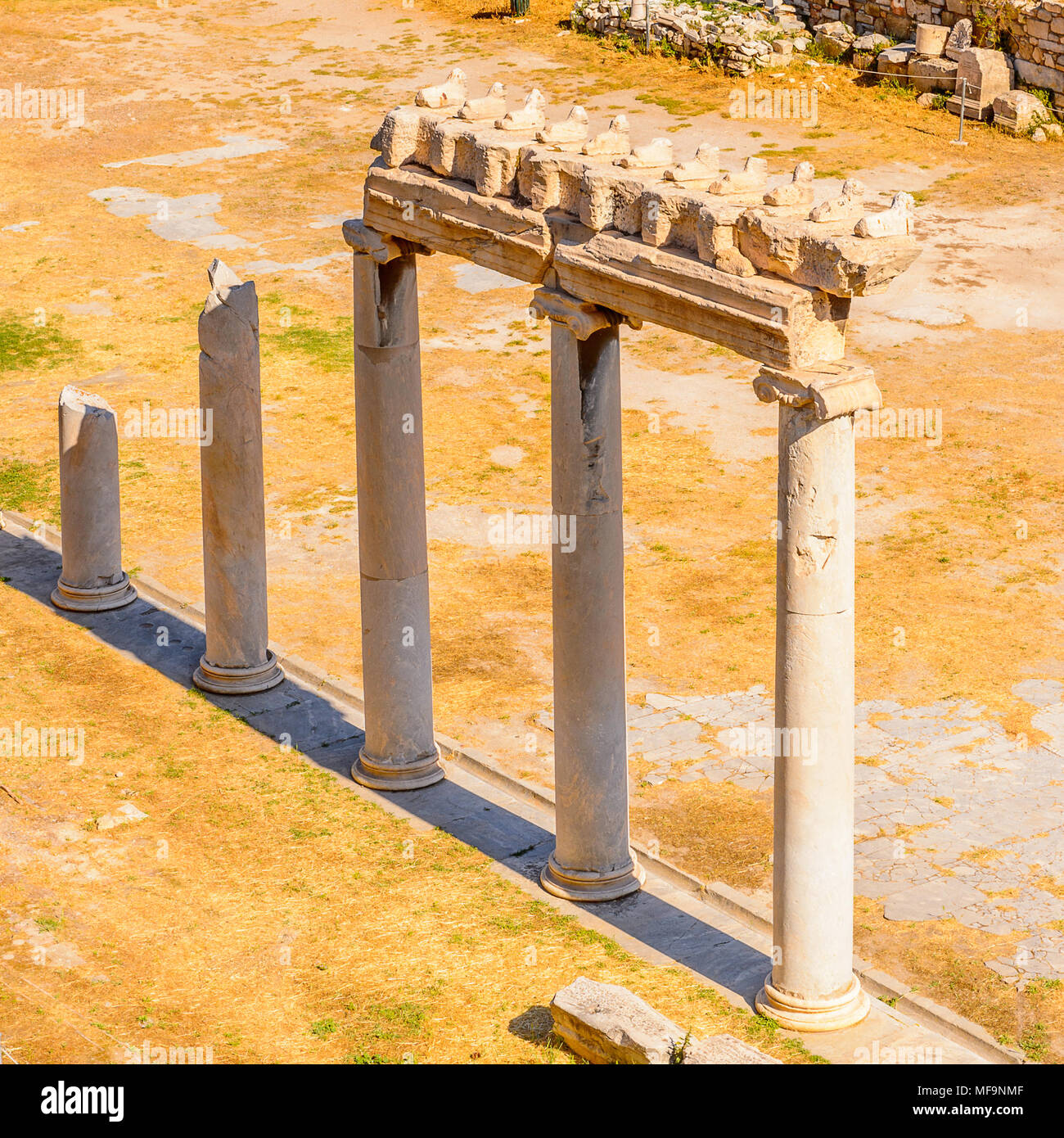 Roman forum, Agora of Athens, Greece Stock Photo - Alamy