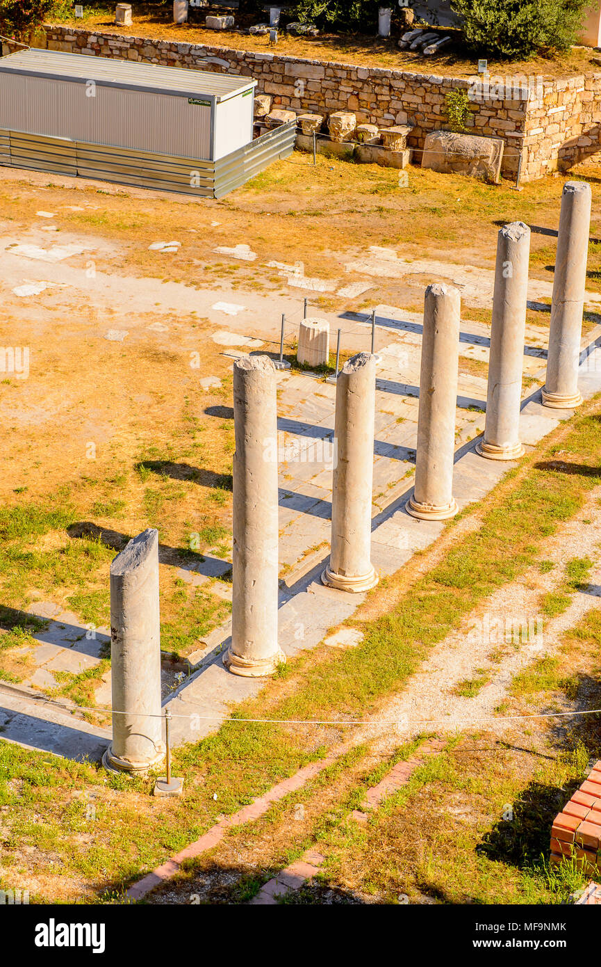 Roman forum, Agora of Athens, Greece Stock Photo - Alamy