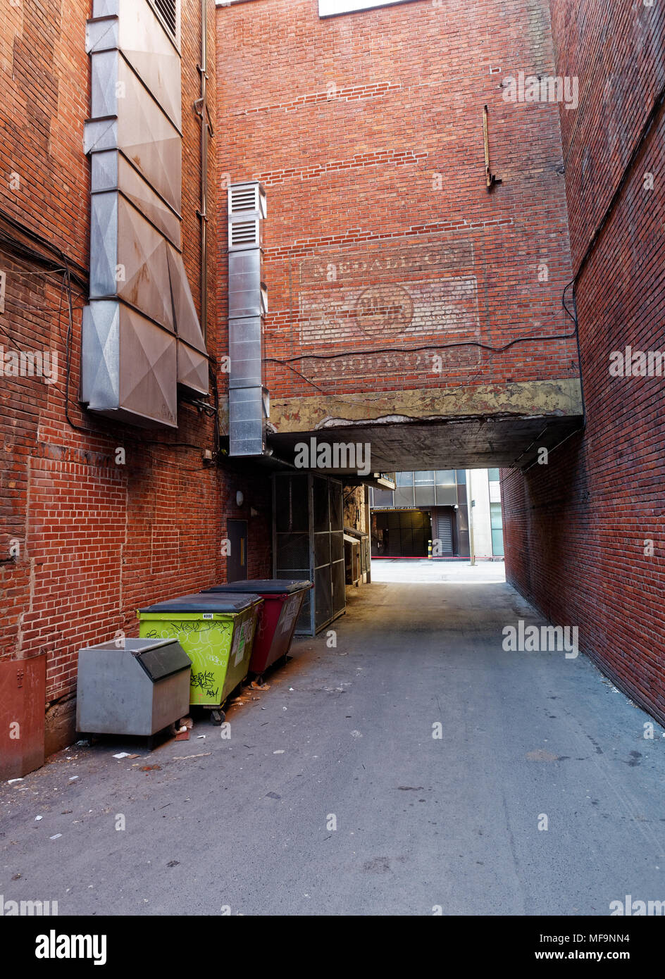 quebec,Canada. Back alley in downtown Montreal Stock Photo - Alamy