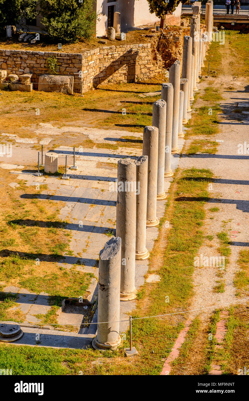Roman forum, Agora of Athens, Greece Stock Photo - Alamy