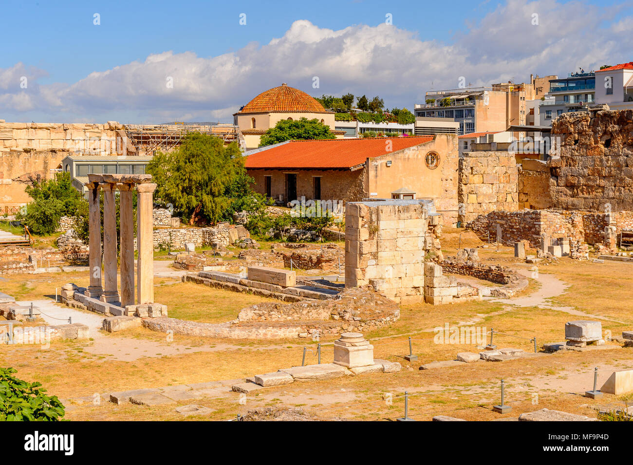 Roman forum, Agora of Athens, Greece Stock Photo - Alamy