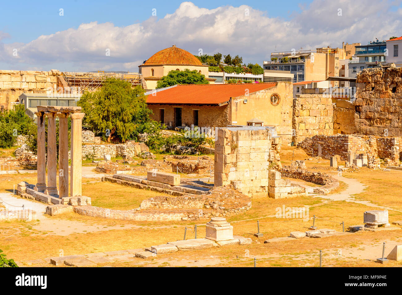 Roman forum, Agora of Athens, Greece Stock Photo - Alamy