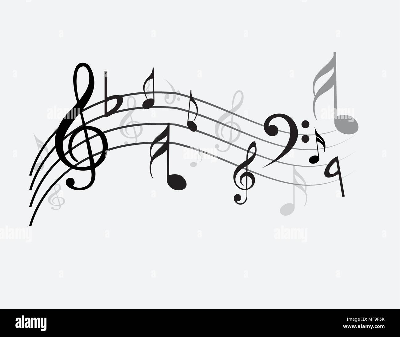 Music note background Stock Vector Image & Art - Alamy