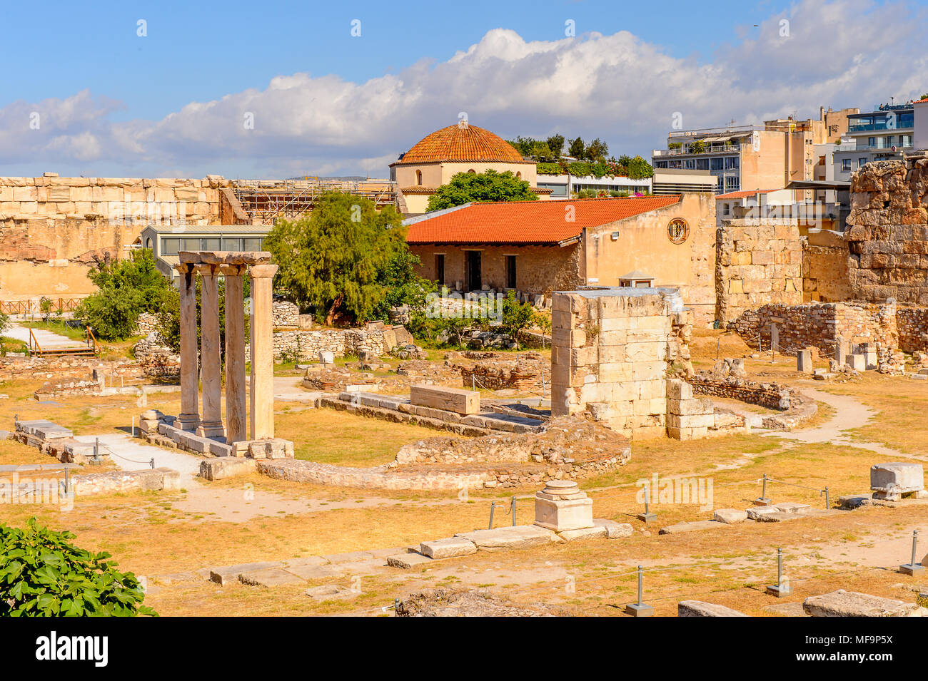 Roman forum, Agora of Athens, Greece Stock Photo - Alamy