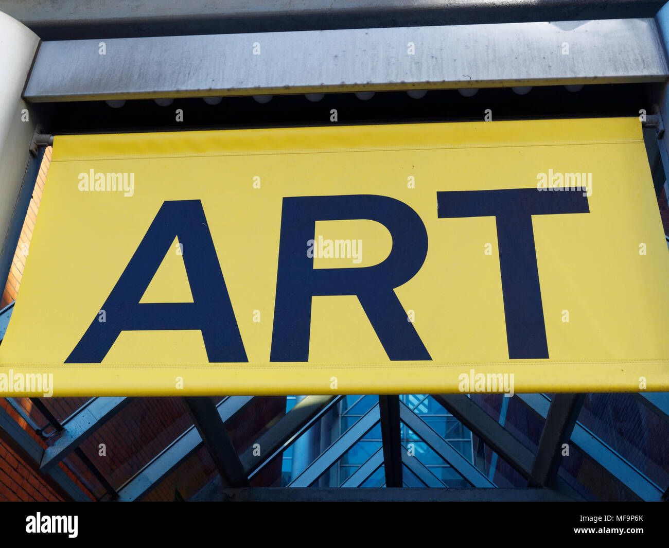 Outdoor art sign Stock Photo - Alamy