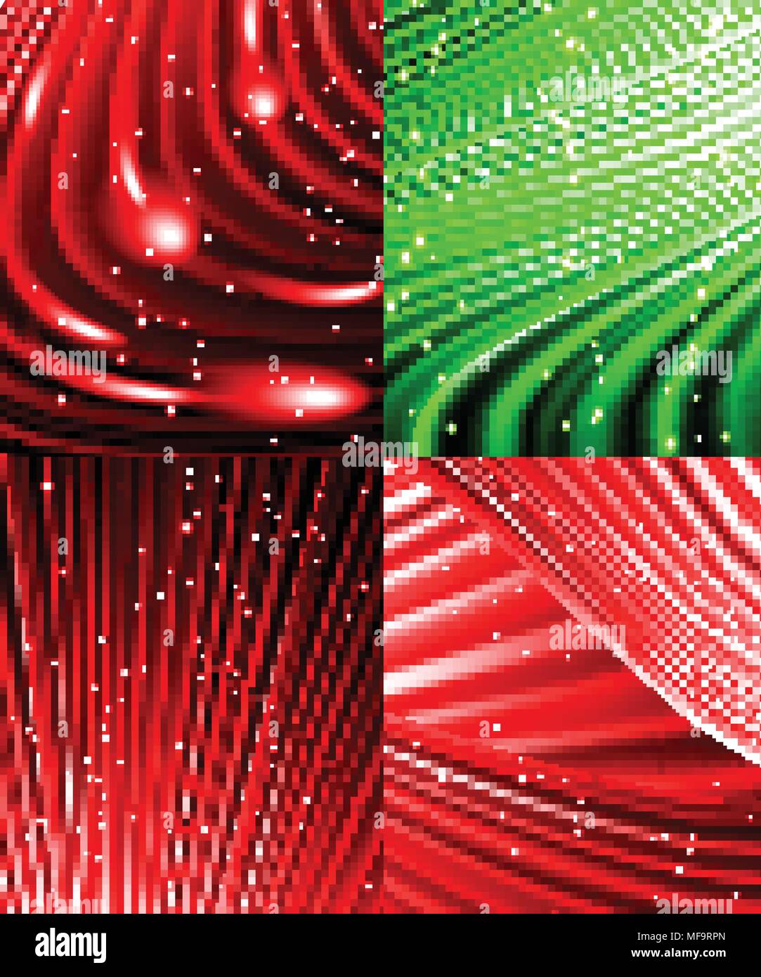 Set of Abstract luminous rays background. Vector illustration Stock ...